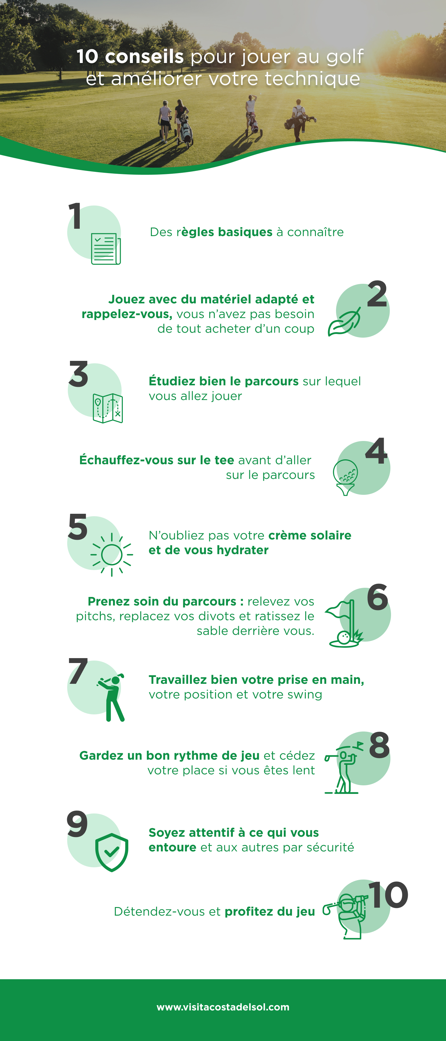 10 conseils pour jouer au golf et améliorer votre technique