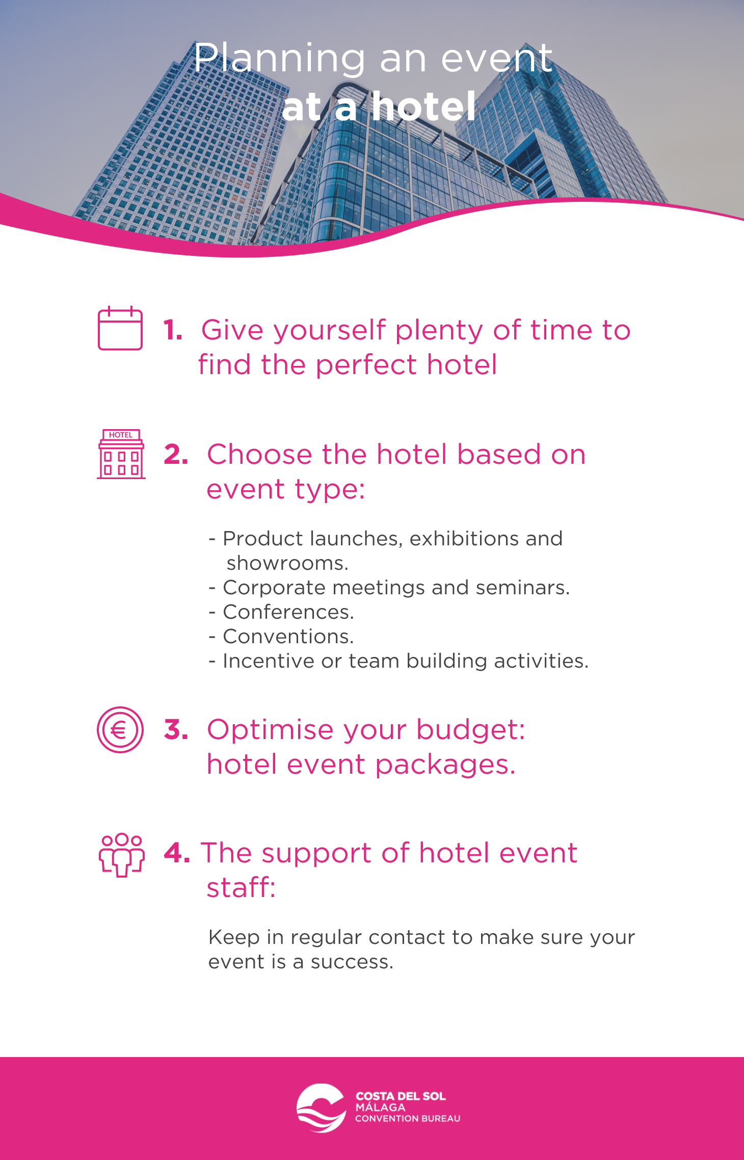 4 tips for planning an event at a hotel