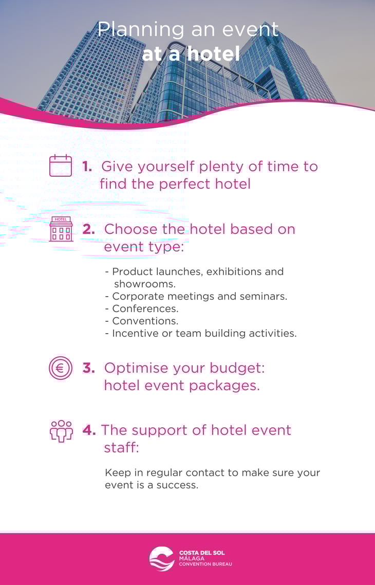 4 tips for planning an event at a hotel