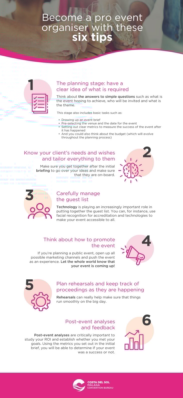 Become a pro event organiser with these six tips